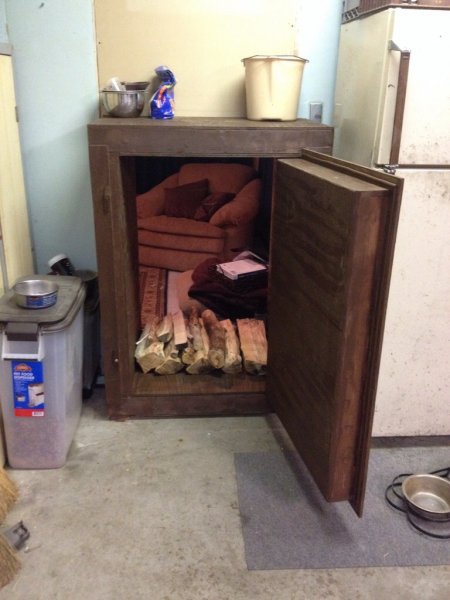 Pass thru wood cabinet | Firewood Hoarders Club
