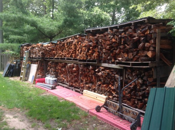 Pallet racks for firewood changed how I make em | Firewood Hoarders Club